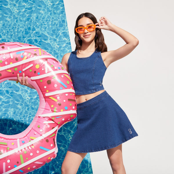 Falda Barbie Fashionista Azul – General Outlet